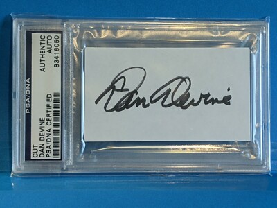 Dan Devine Cut Signature signed/auto - PSA/DNA - Notre Dame Collection ...
