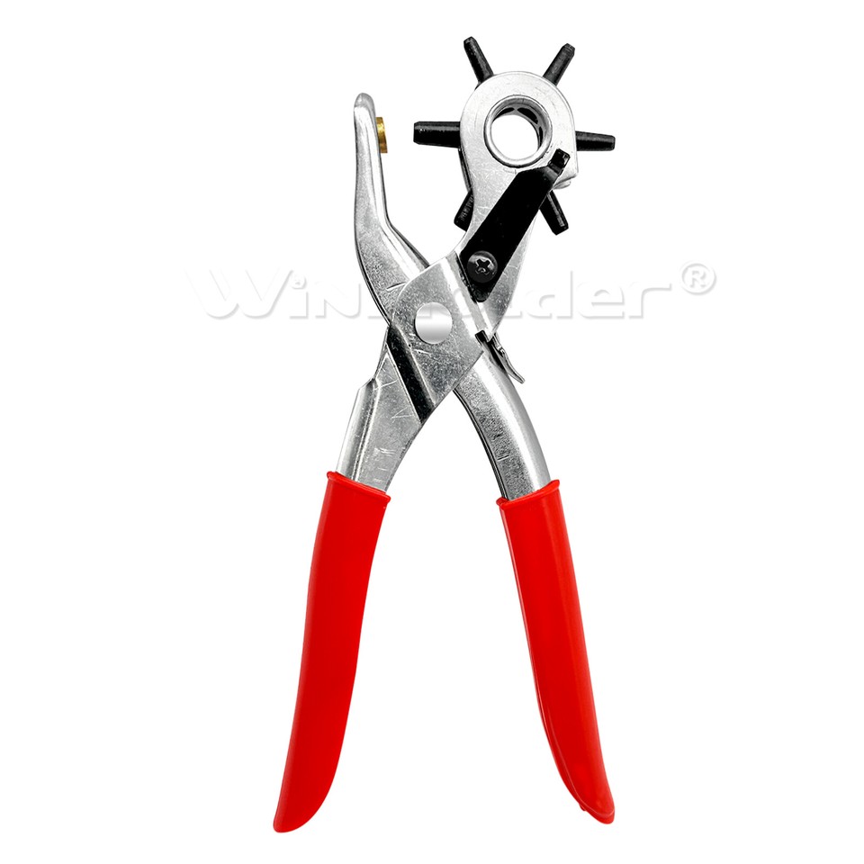 Revolving Leather Hole Punch Plier Puncher Tool For Belts Cut Eyelet 6 ...