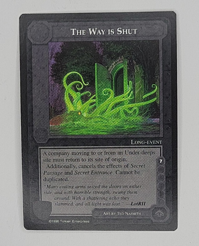 MECCG MIDDLE EARTH CCG THE WAY IS SHUT DARK MINIONS MEDM UNCOMMON LOTR ...