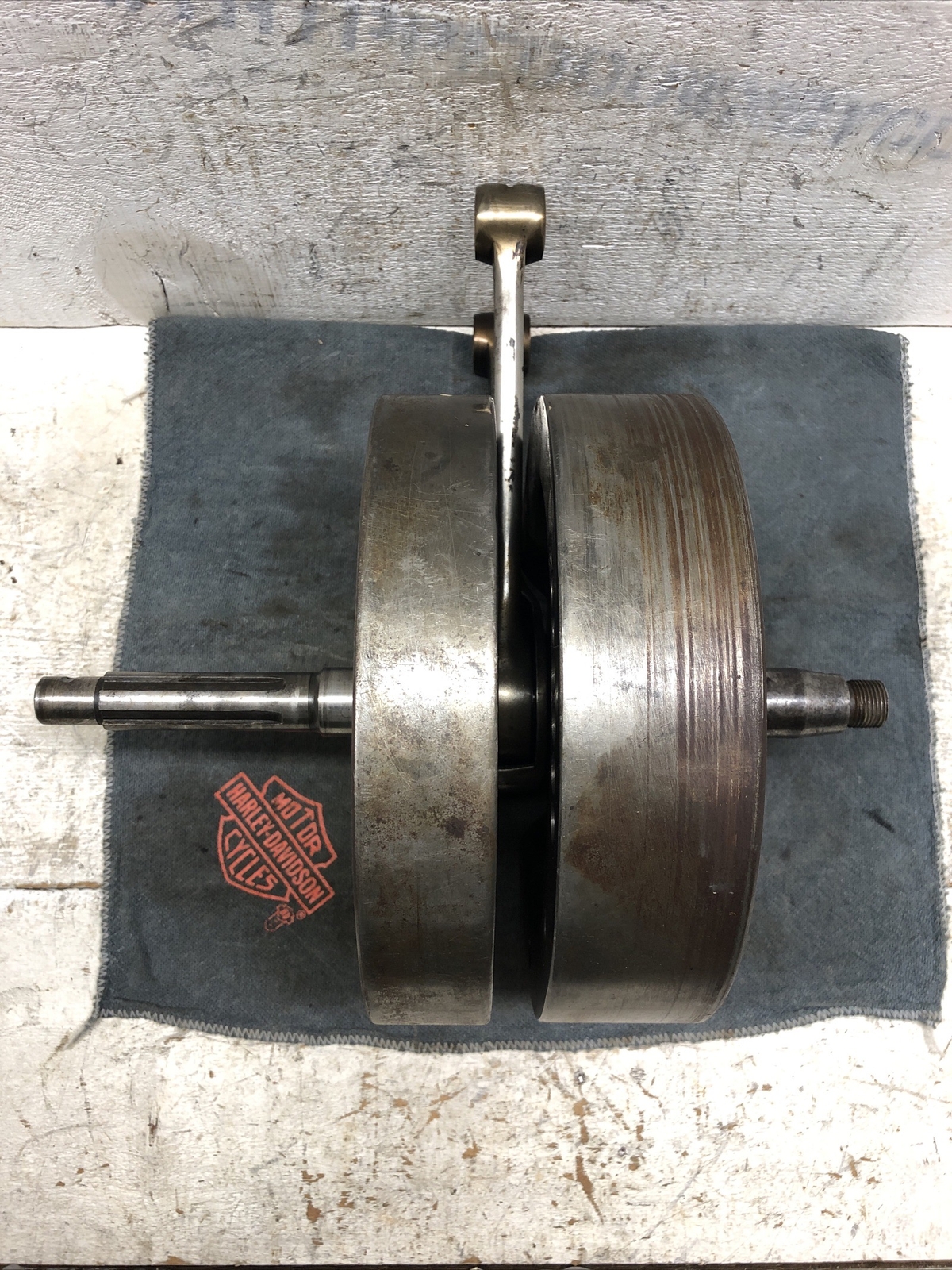 Harley 1941-1953 Knucklehead Panhead Flywheels Crankshaft OEM ! FL 74 ...