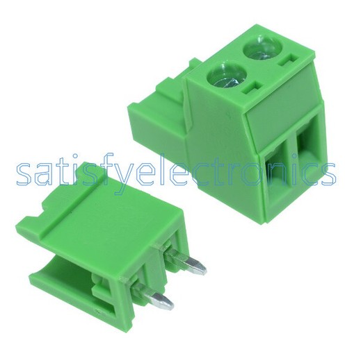 10Pcs NEW KF2EDGK KF-2P 2PIN Right Angle Plug-in Terminal Connector 5 ...