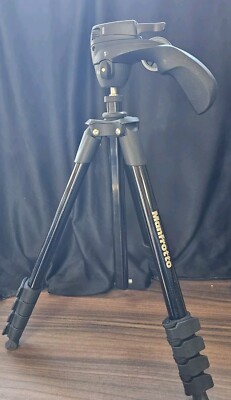 Manfrotto - 61" Compact Action Aluminum Folding Tripod - Black ...