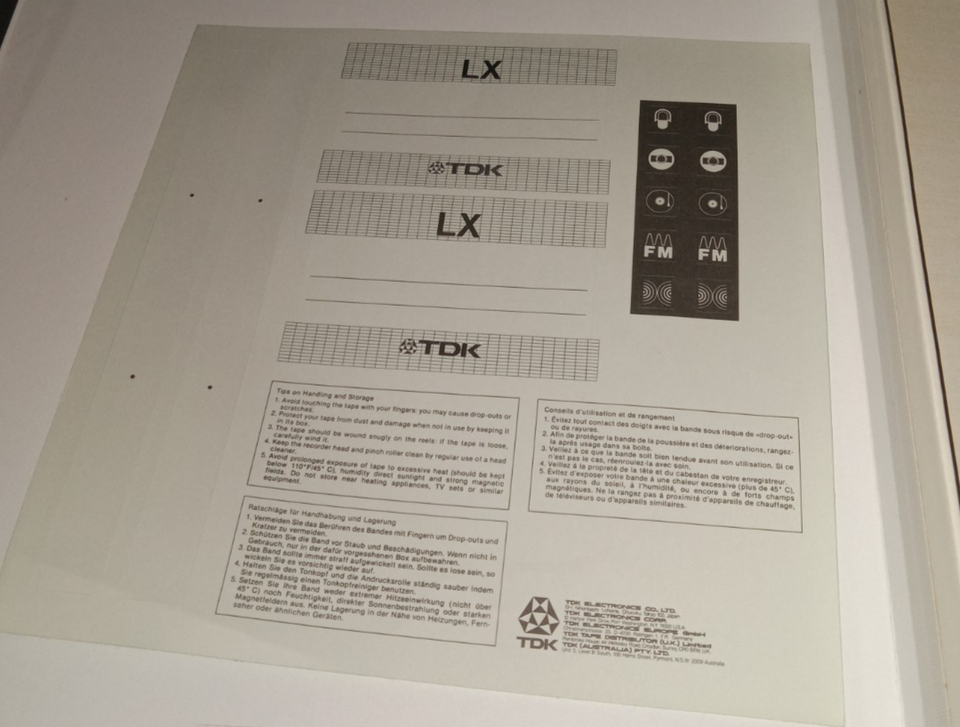 TDK LX 35-180 BM 10.5" REEL TO REEL TAPE BOX ONLY WITH DECALS | eBay