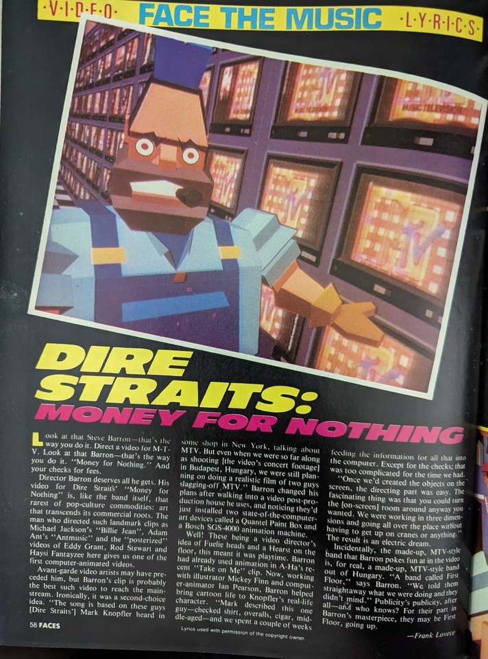 Faces Rocks Magazine February 1986 KISS, Ratt, Scorpions, Dio, Dire ...