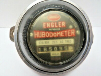 Stemco Engler Driveless Hubodometer W/Bracket 185895 Miles Vintage Used ...