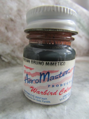 AEROMASTER - WARBIRD COLORS - .5 oz ACRYLIC PAINT - ITALY BROWN BRUNO ...