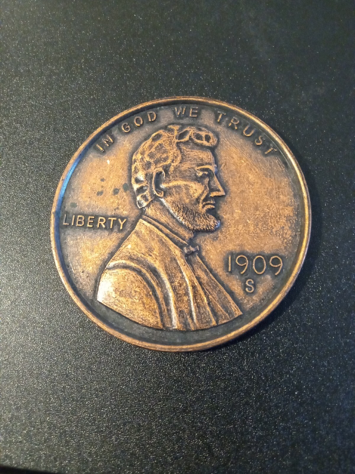 Giant 3 inch 1909s VDB Lincoln cent Novelty Free shipping | eBay