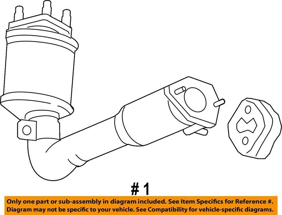 GM OEM 15-17 Equinox Exhaust System Exhaust Components-Converter Pipe ...