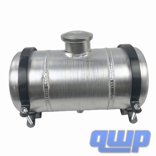 Fuel Tank 1-1/4 Gallon 6'' x 12'' 1/4 NPT Round Fuel Cell Aluminum Spun ...