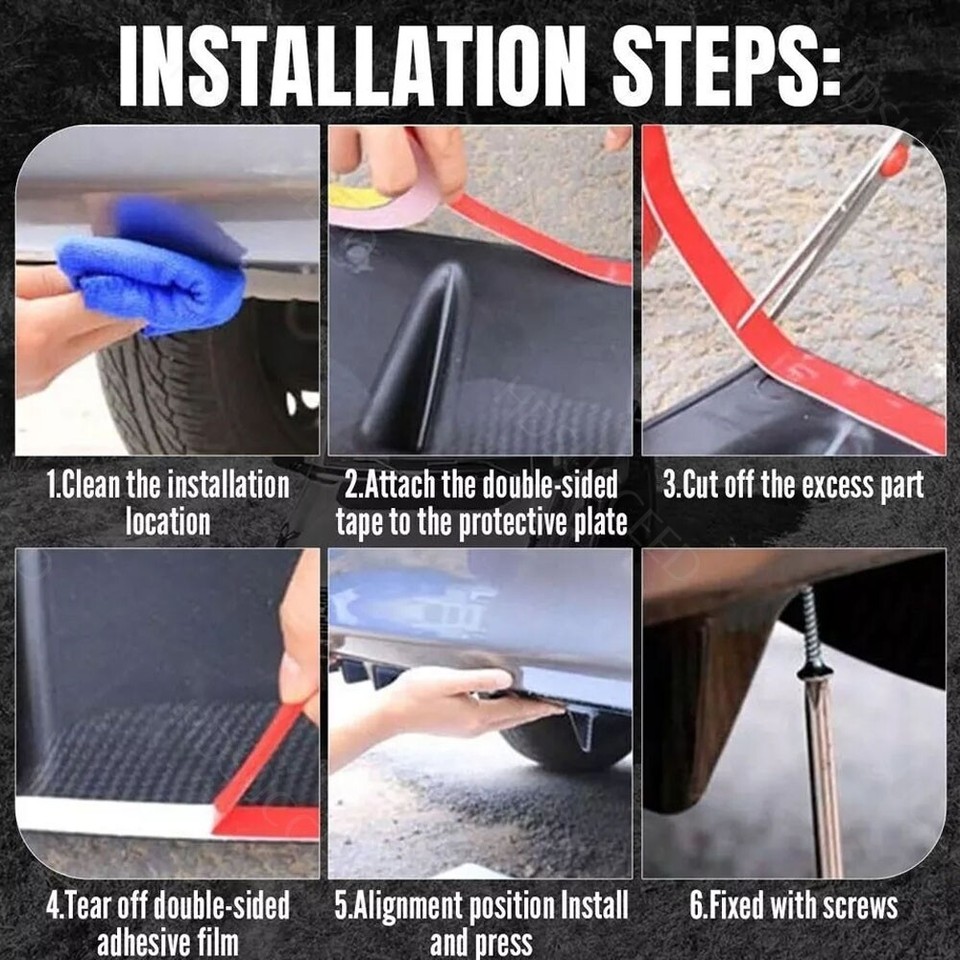 For Kia Forte GT Optima 10-Fin Rear Diffuser Bumper Lip Splitter ...