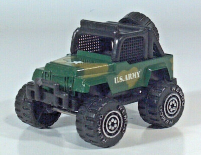 Vintage 1987 Remco US Army Military Jeep 4" Diecast Scale Model ...
