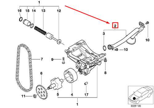 BMW 5 E60 ENGINE OIL PICKUP PIPE TUBE 7503259 11417503259 NO DUTY TO 🇺🇸 ...