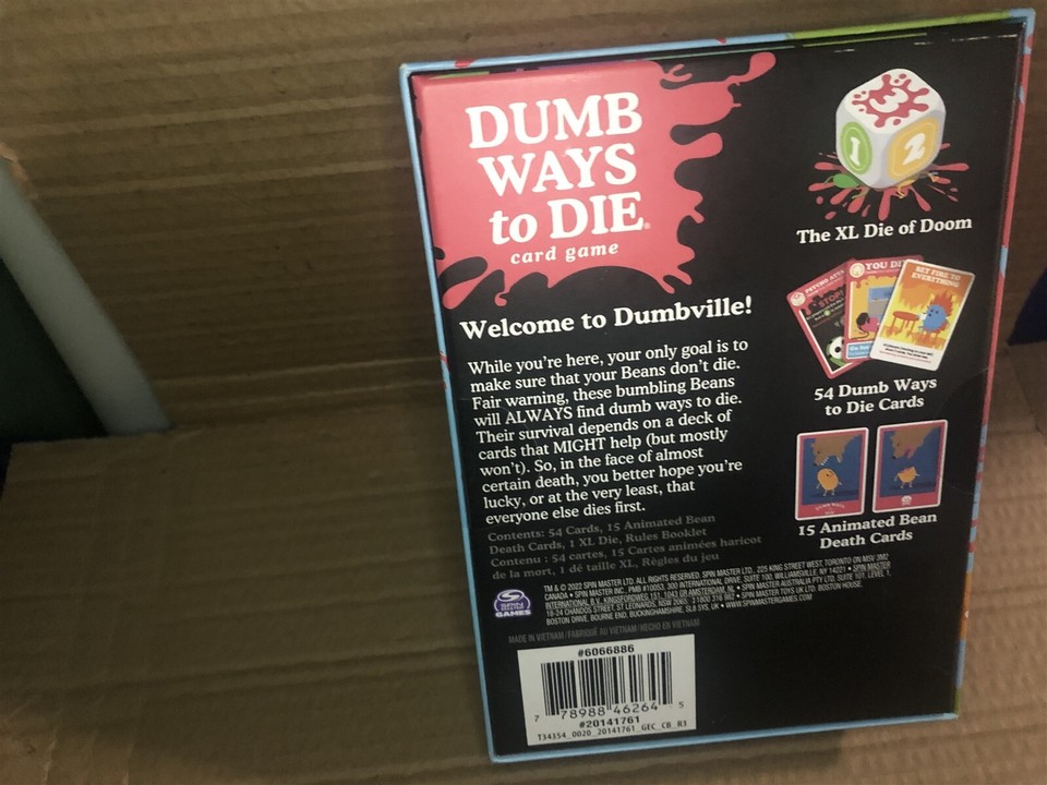 Dumb Ways to Die - The Card Game by Spin Master GEN CON 2023 NEW ...