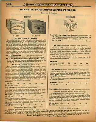 1926 PAPER AD Dupont Red Cross Farm Dynamite Wood Box Hercules Blasting ...