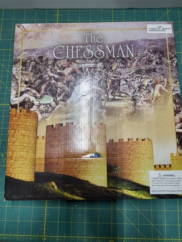 The Chessman Medieval Times Crusades IV 7564 Chess Set RED WHITE Pieces ...