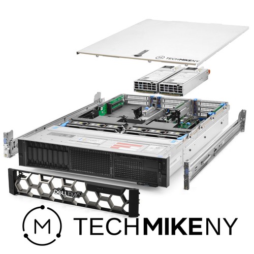 Dell PowerEdge R740 Server 3.60Ghz 16-Core 64GB RAM 2x 800GB SAS SSD ...