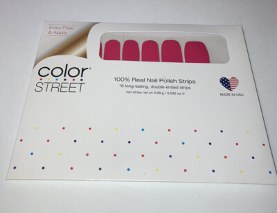 Color Street Nail Polish Strips Hotlanta Bright Hot Pink | eBay