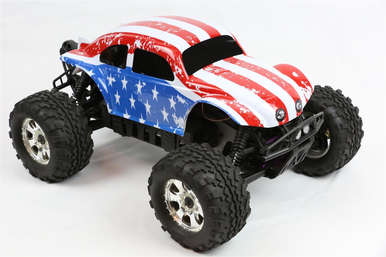 Custom Buggy Body American Flag for HPI Savage Flux HP 1/8 VW Baja ...