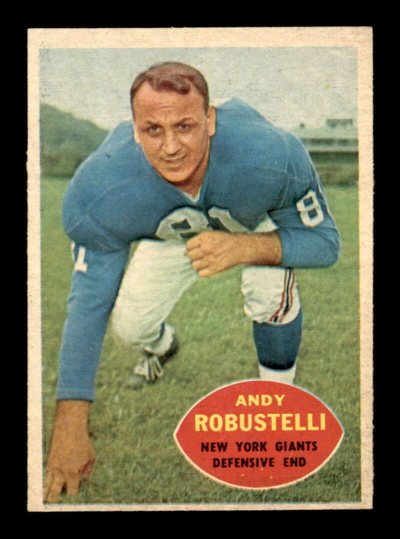 1960 Topps #81 Andy Robustelli EXMT X2771228 | eBay