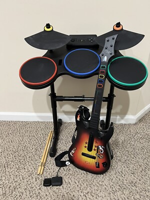 Guitar Hero World Tour Guitar Bundle PS2 PlayStation 2 Guitar & Dongle ...