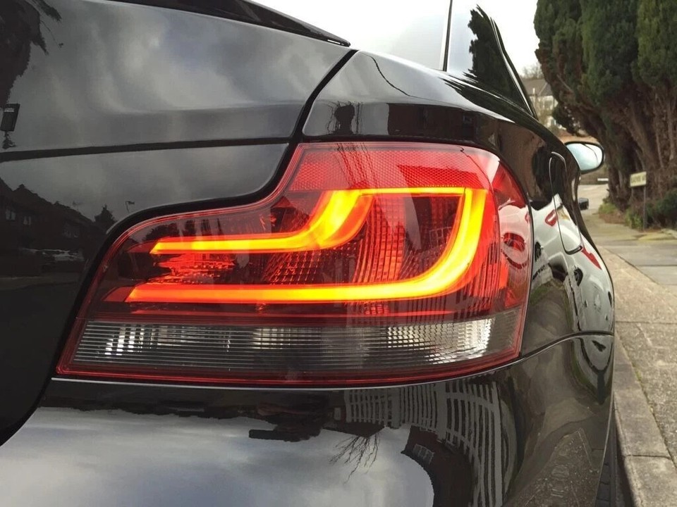 BMW Genuine Blackline Rear Tail Lights Lamp E82 E88 Facelift Retrofit ...