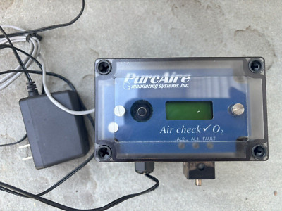 PureAire Air check O2 TX-1100‐DRA Oxygen Deficiency Monitor 0-25% 99016 ...