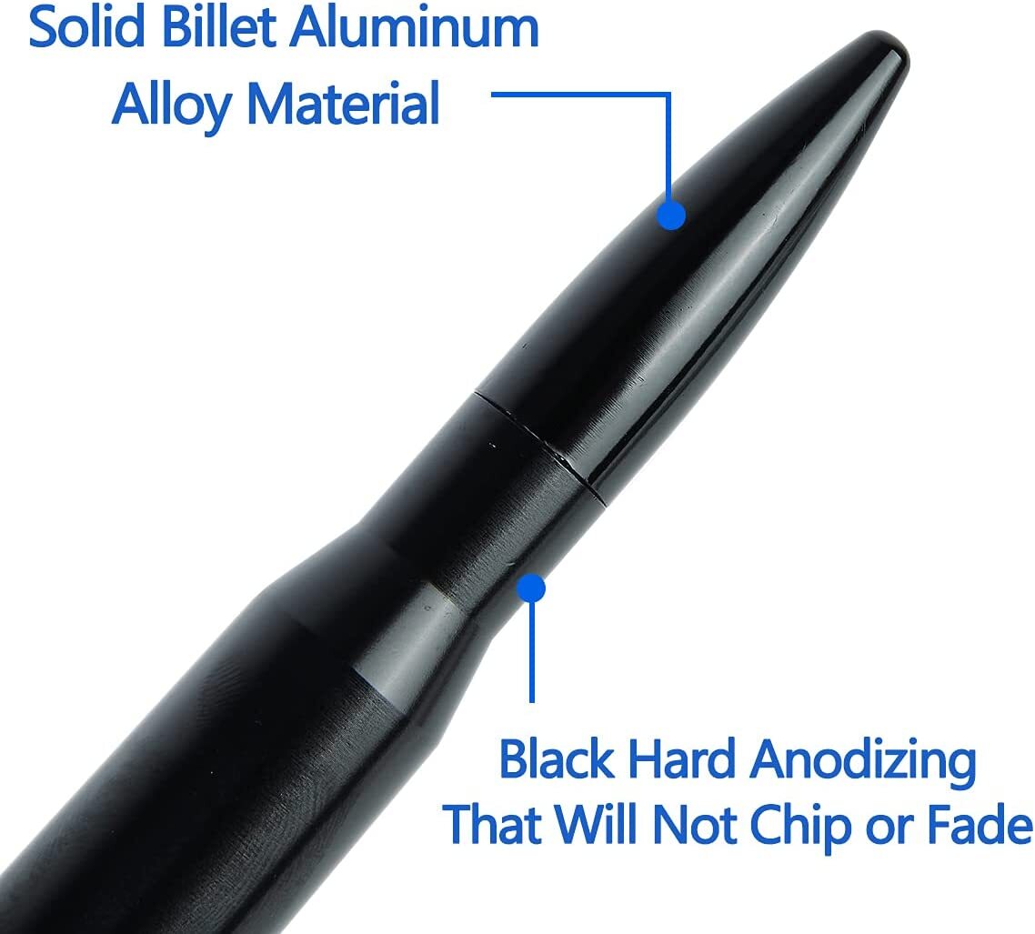 Short Bullet Antenna 50 CAL Caliber For Ford F150 Raptor Ammo Aluminum ...