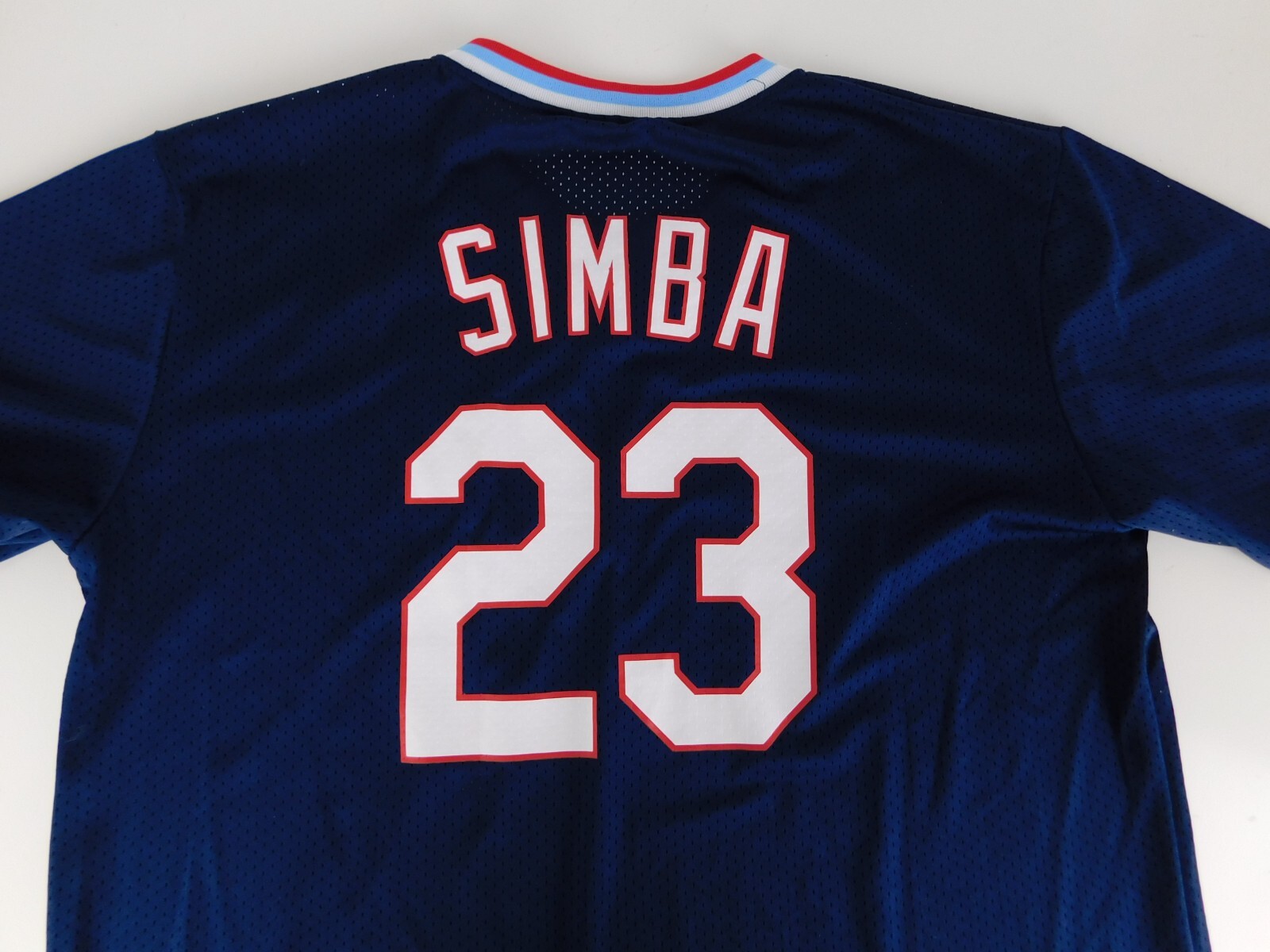 St. Louis Cardinals Ted Simmons #23 SIMBA Blue Mesh Baseball Jersey XL ...