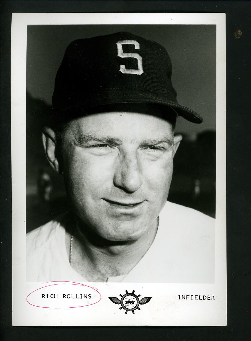 Rich Rollins RARE Seattle PILOTS 1969 Press Wire Photo | eBay