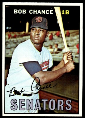 1967 Topps Bob Chance Washington Senators #349 Set Break | eBay