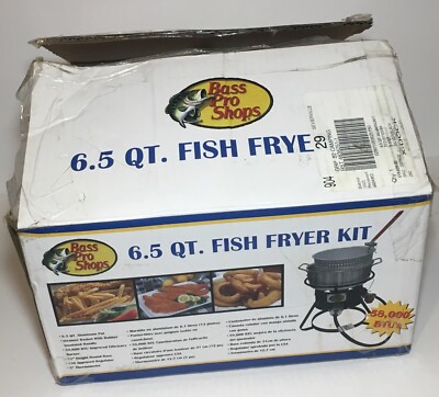 Bass Pro Shops Fish Fryer Kit Aluminum Pot Burner Regulator NEW OPEN ...