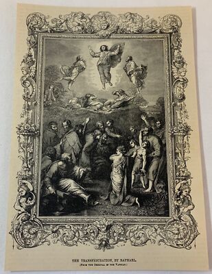 1876 magazine engraving~ THE TRANSFIGURATION by Raphael | eBay