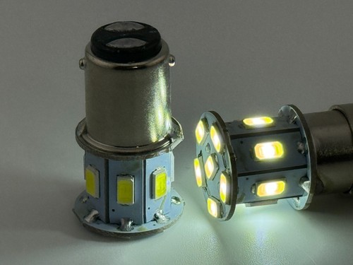 Rebaydo 2pcs BA15D LED Bulb 1158 6 Volt AC or DC Dual Filament | eBay