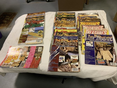 2004 06 08 09 LOT OF 25 LOST TREASURE MAGAZINES METAL DETECTOR GOLD ...