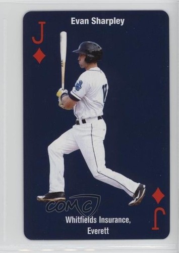 2010 Safeco Insurance Everett AquaSox Playing Cards Evan Sharpley #JD ...