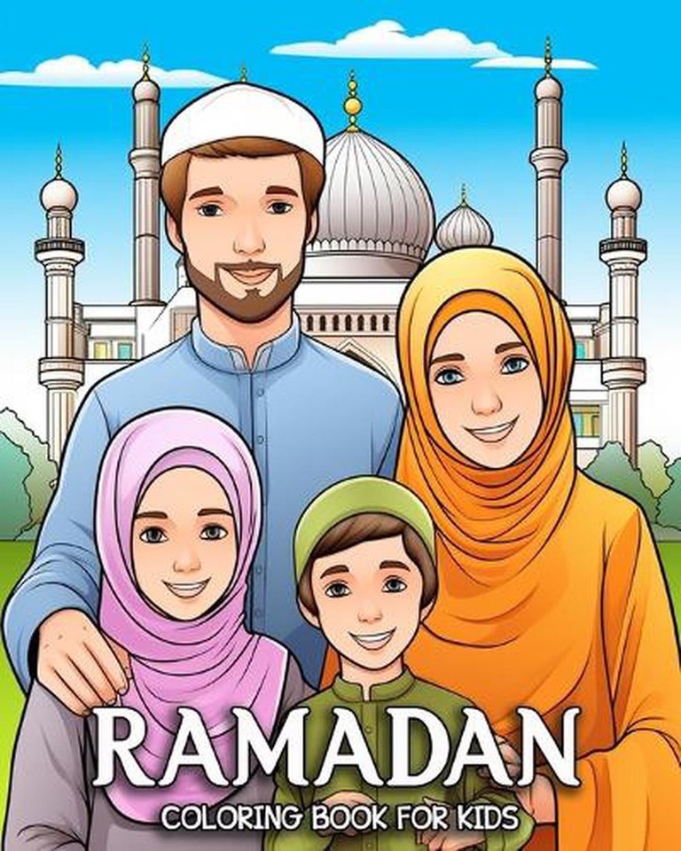 Ramadan Coloring Book for Kids: 35 Cute Ramadan Images to Color by ...