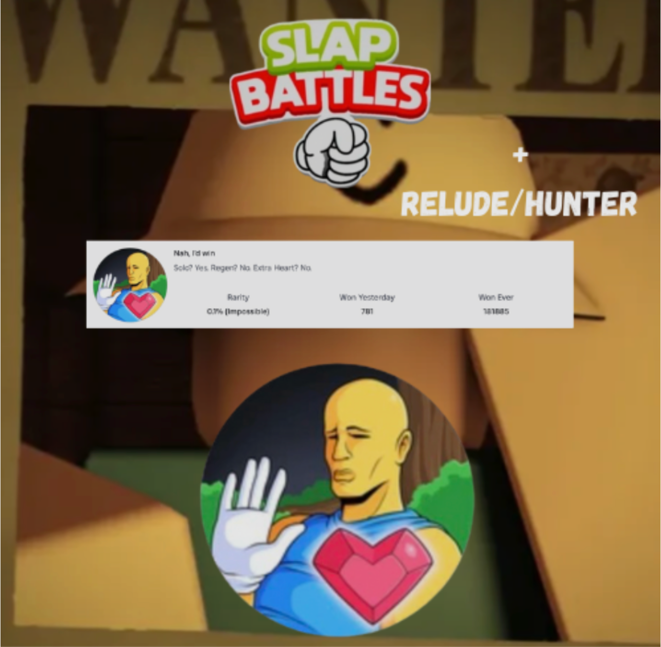 Avatar + Relude/Hunter - Slap Battles | eBay UK