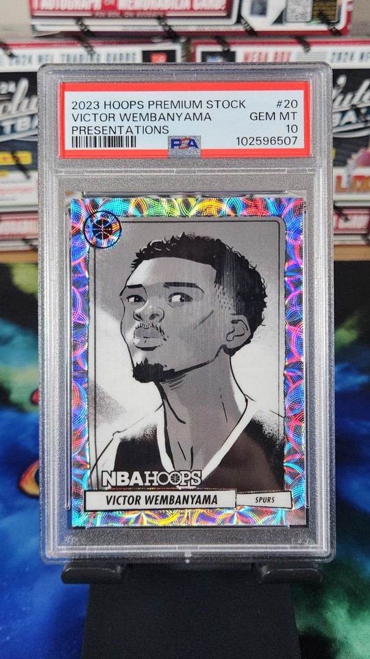 2023-24 Panini Hoops Premium Stock Presentations SSP Victor Wembanyama ...