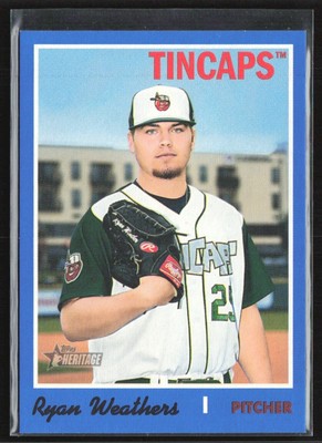 Ryan Weathers 2019 Topps Heritage Minor League Blue Border /99 #149 ...