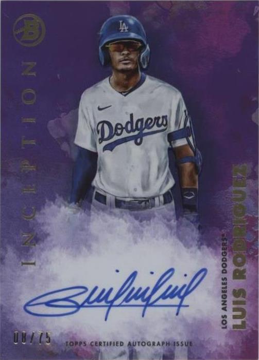 2021 Bowman Inception - Inception Autographs Luis Rodriguez #PA-LR ...