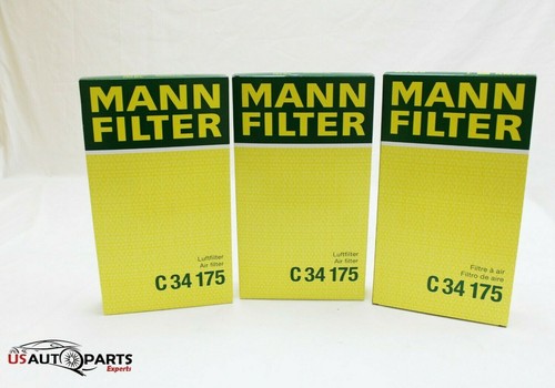 SET OF 3 MANN - Air Filter - C34175 - Mercedes E300 E320 - | eBay