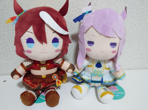 Uma Musume Pretty Derby Plush toy Tokai Teio Mejiro McQueen set H28cm ...