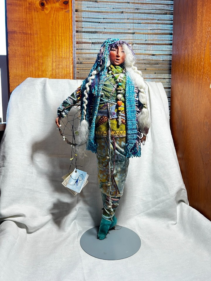 19"Luna The Dreamcatcher Designs by Gretchen Lima Artsy Fantsy Piece | eBay