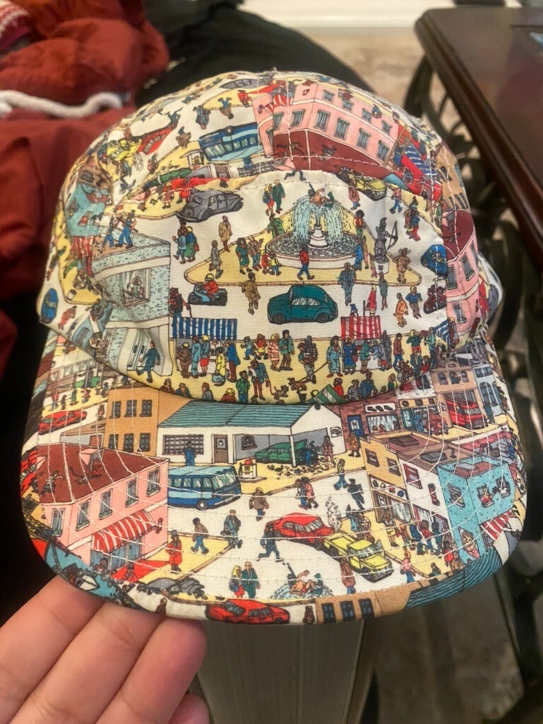 Urban Outfitters Where's Waldo 5 Panel White Hat Cap … - Gem