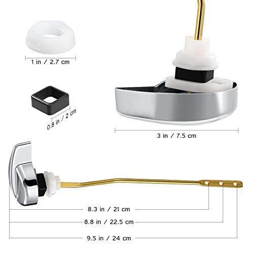 Folding Toilet Angle Fitting Side Mount Toilet Flush Lever Handle ...