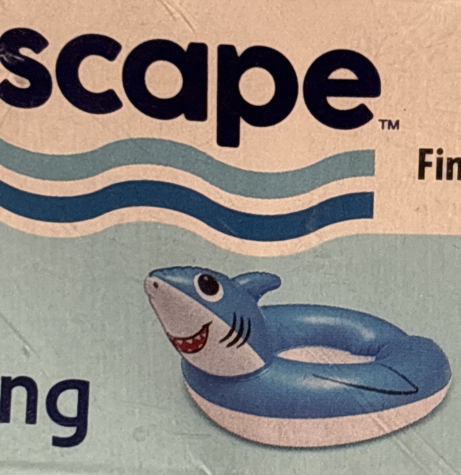 Bluescape Blue Shark Split Inflatable Swim Ring Pool Float for Kids, 3 ...