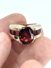 Designer John C. Rinker JCR 14K Yellow Gold Garnet Cocktail Ring Size 4 ...