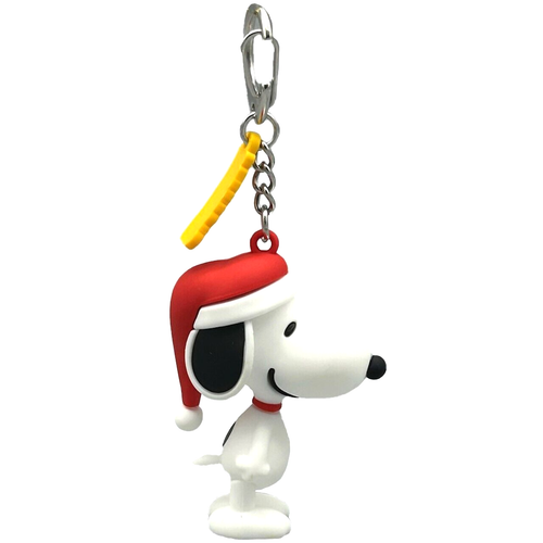 New PRECIOUS MOMENTS PEANUTS Bag Charm SNOOPY CHRISTMAS Backpack Clip ...