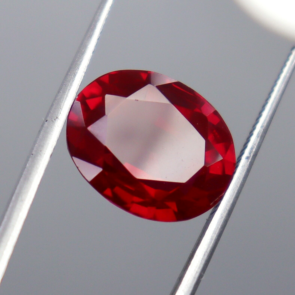 Red Ruby Natural Oval Cut 11.45 Ct Certified Loose Gemstone Certified ...
