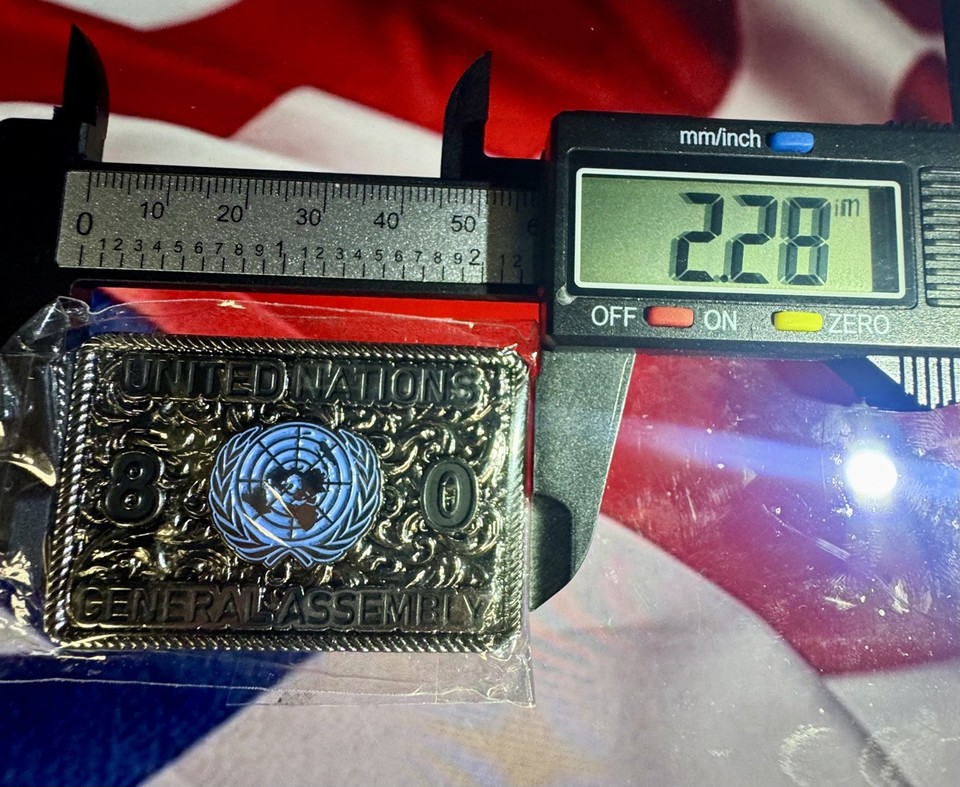 Challenge Coin 2025 UNGA 80 United Nations General Assembly DSS *Hard ...